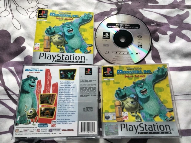 MONSTERS INC SCARE Island Disney PS1 (COMPLETE) Sony Playstation ...