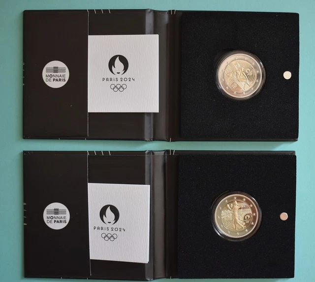 FRANCE 2023 ET 2022 2 x 2 Euro Commémorative FRANCE 2023 ET 2022 2 x 2 Euro Commémorative