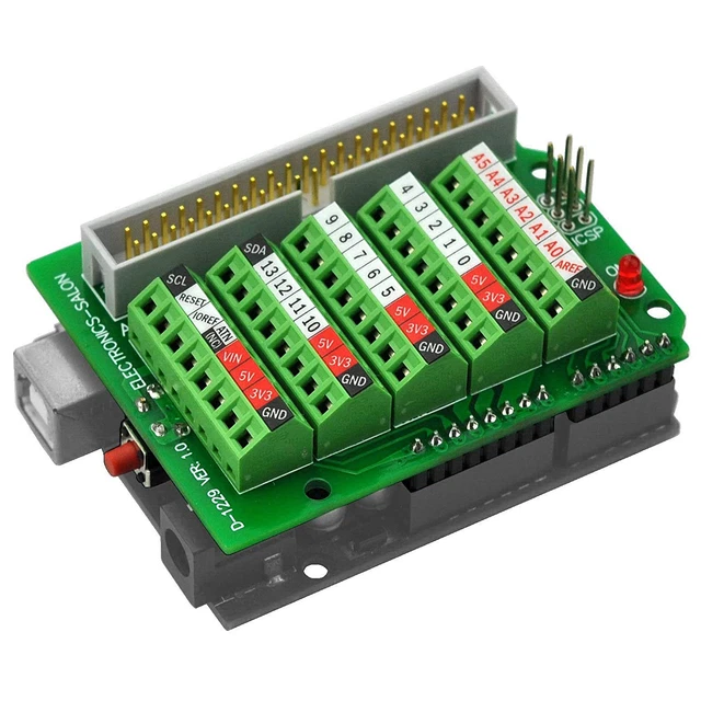 ARDUINO SCREW TERMINAL Block Breakout Module, for Arduino UNO R3. $28. ...