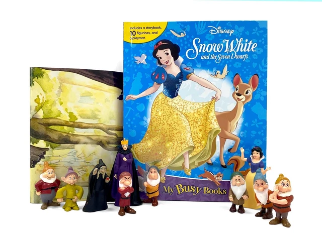 DISNEY SNOW WHITE My Busy Books - Storybook, 10 figurines, playmat £10. ...