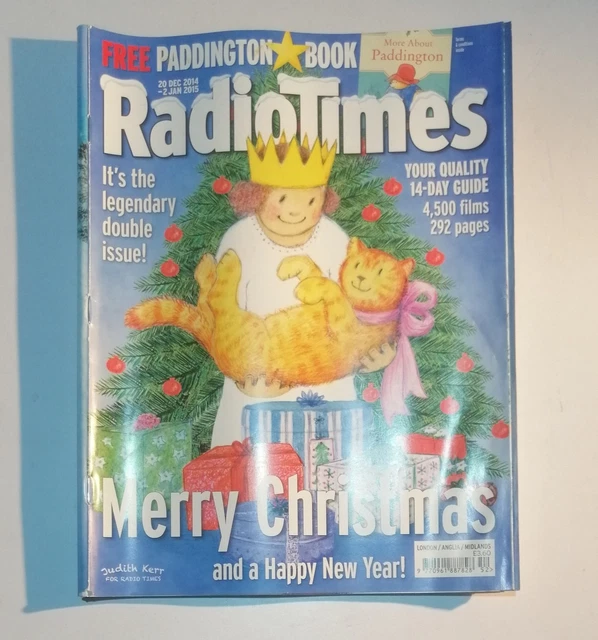 RADIO TIMES CHRISTMAS 2014 Bumper Double Issue Judi Dench Corden ...