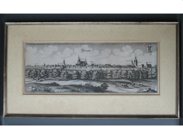 UM 1650! CASPAR MERIAN Orig Kupferstich BERNAU BEI BERLIN " Bärnaw " Brandenburg EUR 55,00 ...