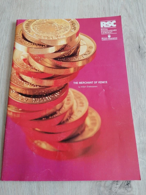 THE MERCHANT OF venice rsc william Shakespeare theatre programme £10.00 ...