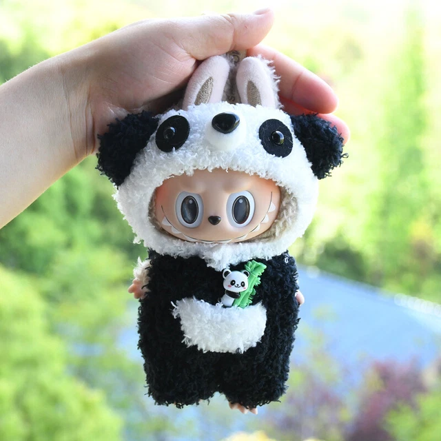 POP MART LABUBU The Monsters Plush Doll New Cute Two-piece Panda ...