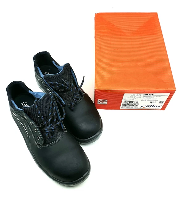 ATLAS WORKING SHOES Safety Shoes Class S3 Toe Cap Size 47 XP455 S.S £80 ...