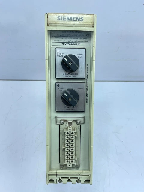 SIEMENS TEST SWITCH Protection Devices 7XV7508-0CA00 Secondary ...