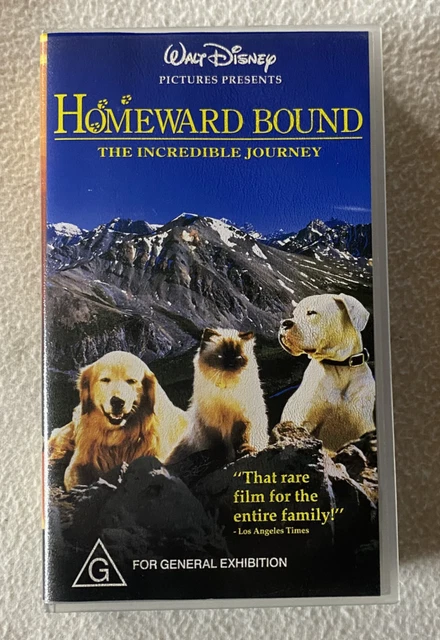 HOMEWARD BOUND THE Incredible Journey On Vintage VHS Video Tape $14.95 ...