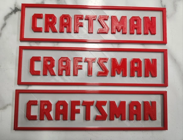 CRAFTSMAN SIGN MANCAVE sign 3d PRINTED High END Garage SIGN $11.00 ...
