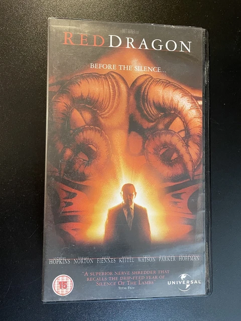 RED DRAGON (VHS) 2002 Edward Norton, Anthony Hopkins, Ralph Fiennes ...