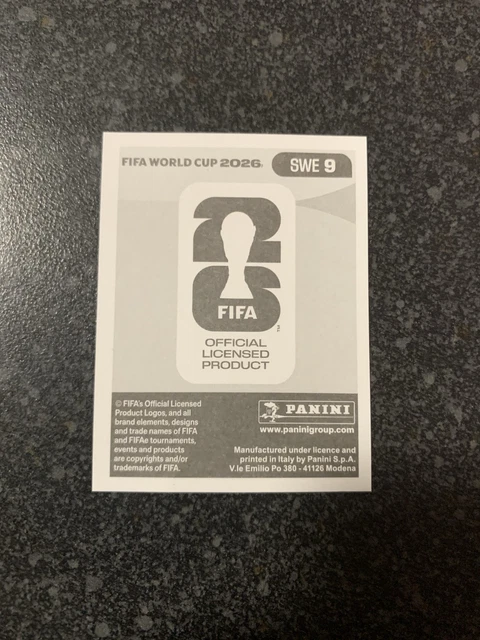 PANINI FIFA WORLD Cup 2026 Hugo Larsson Sticker Sweden SWE 9 £1.16 ...
