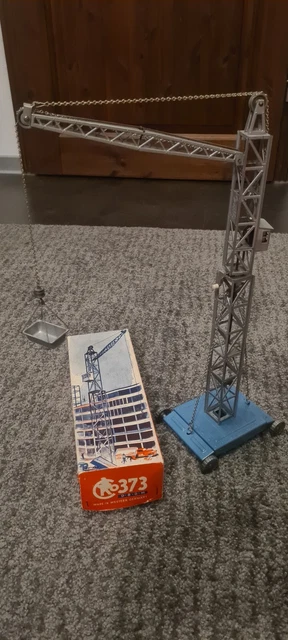 BLECHSPIELZEUG TURMKRAN (CKO 373 Kellermann) mit originaler Verpackung ...