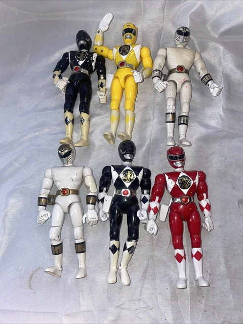 RARE VINTAGE 8” 1993 Mighty Morphin Power Rangers Figurines Bandai £25. ...