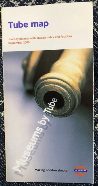 SEPT 2000 LONDON Underground Pocket Map Tube Map Marrow VGC EUR 7,15 ...