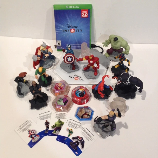 MARVEL AVENGERS INFINITY xbox one portal, game disk,11 figures ...