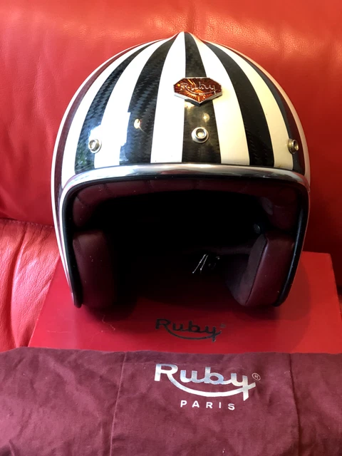 ATELIERS RUBY PARIS Pavillon Aoyama Open faced Motorcycle Helmet Carbon Fibre £1,100.00 ...
