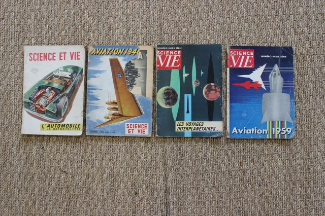 LOT DE 4 magazines vintage Science et Vie de 1950 à 1959 EUR 6,00 ...