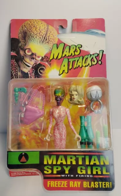 MARS ATTACKS ! 1996 Martian Spy Girl with Freeze Ray Blaster, vintage ... MARS ATTACKS ! 1996 Martian Spy Girl with Freeze Ray Blaster, vintage ...