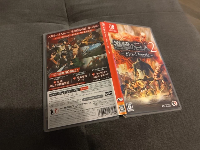 ATTACK ON TITAN 2 Final Battle Nintendo Switch A.O.T. Importation japonaise anglaise EUR 60,70 ...