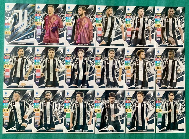 ADRENALYN XL CALCIATORI 2024-25 Juventus Squadra Completa - 18 Card Base 2025 $18.77 - PicClick CA