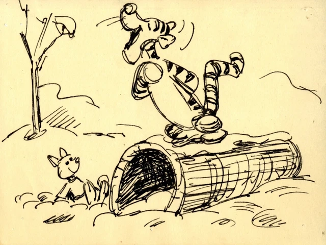 DISNEY: TIGGER AND Roo-Original Storyboard-Winnie the Pooh Tigger Too ...
