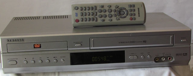 DVD-PLAYER/VHS-VIDEORECORDER SAMSUNG SV-DVD40 mit Anleitung und Fernbedienung EUR 39,99 ...