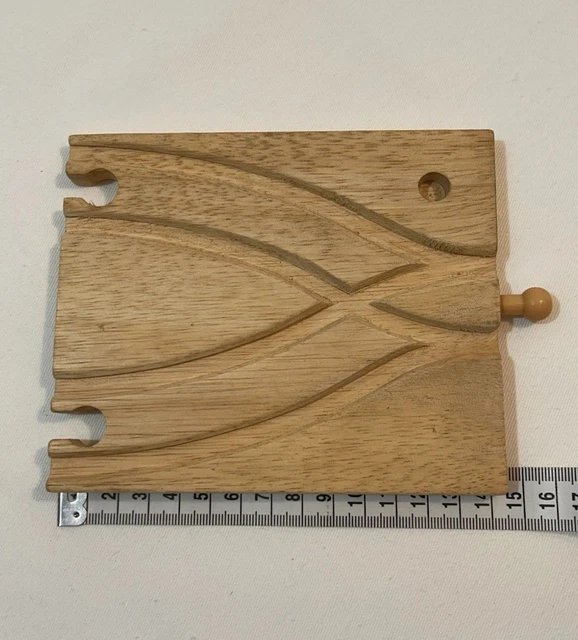 WOODEN CROSSOVER SWITCH Train Track Piece Fits Thomas P&P Discounts £4. ...