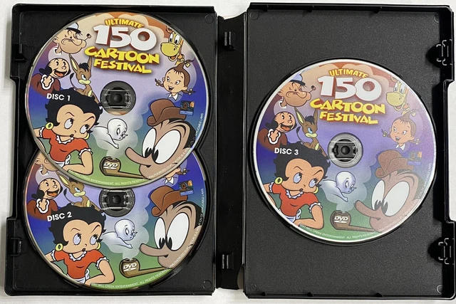 ULTIMATE 150 CARTOON Festival (DVD, 2007, 3-Disc Set) $8.47 - PicClick CA