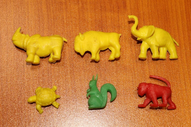 LOT 6 DIFFERENT Figures ""Dunkin"" Animal Series Zoo 70S/80S £15.01 ...