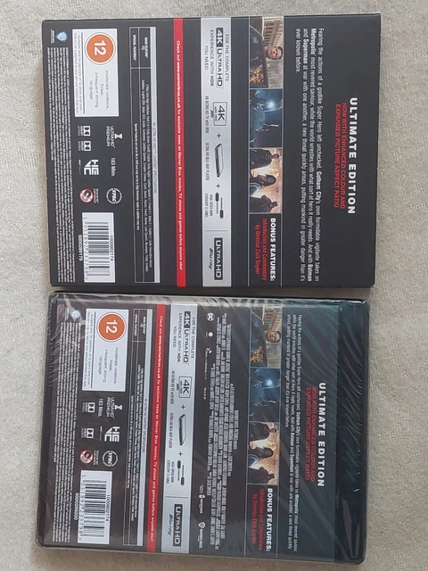BATMAN V SUPERMAN: Dawn Of Justice 4K Ultra-HD UHD Blu Ray Amy Adams ...