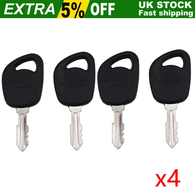 4X IGNITION KEYS GY20680 for John Deere 100 LA SST X Series 1026R L100 ...