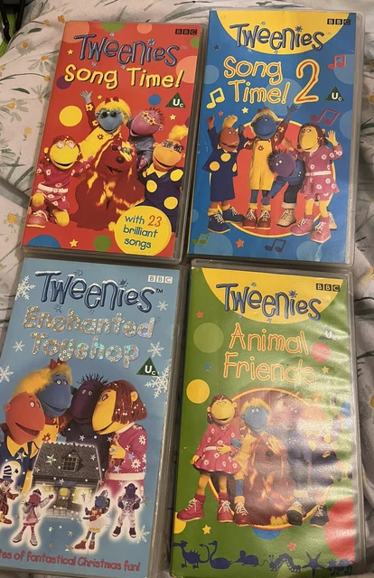 4 TWEENIES VHS Video Cassette Tapes Enchanted Toy Shop Song Time 2 ...