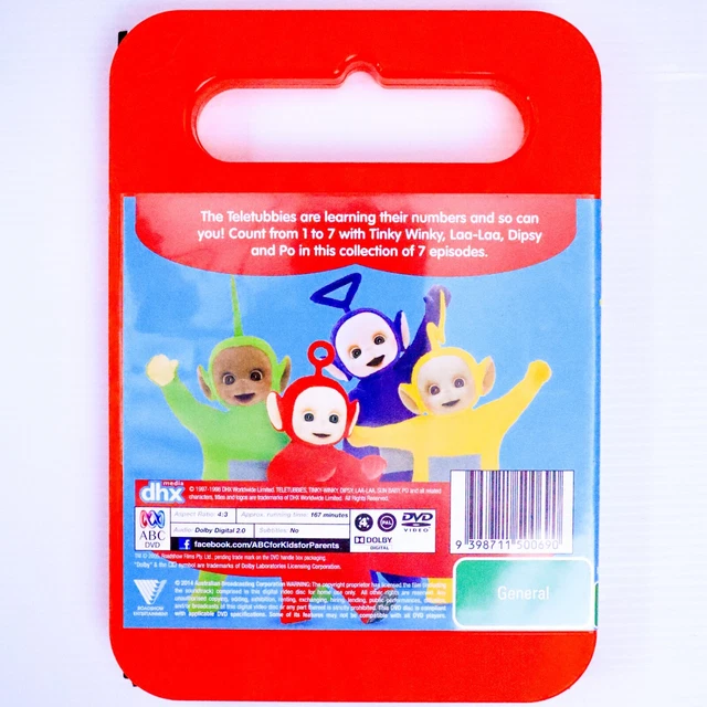 TELETUBBIES: NUMBER FUN (DVD, 1997) ABC Kids Educational TV Series Show ...