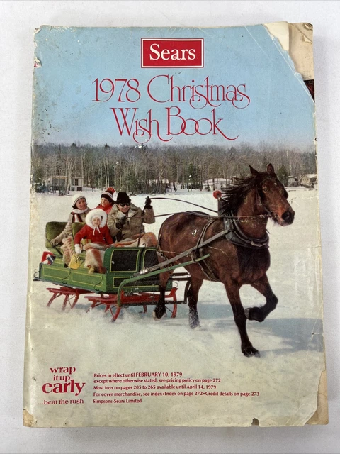 SEARS WISHBOOK CATALOGE 1978 Winter Toys Christmas Department used wear ... SEARS WISHBOOK CATALOGE 1978 Winter Toys Christmas Department used wear ...