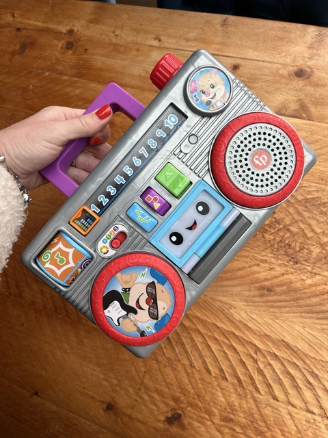 FISHER-PRICE LAUGH LEARN Busy Boombox Sounds Radio Music Stereo Toy £10 ...