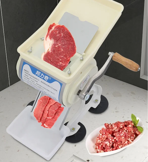 MANUAL MEAT CUTTER 3 in 1 Hand-cranked Slicer Shredded Meat 3.5mm ...