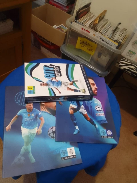 MANCHESTER CITY X 8 2024/2025 Home Football Programmes (Bulk Lot) All ...