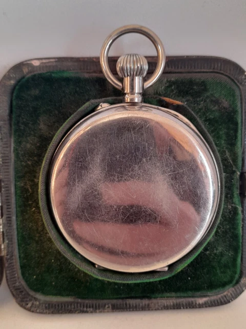 TRÈSGROSSE MONTRE GOUSSET régulateur argent anglais sterling silver ...