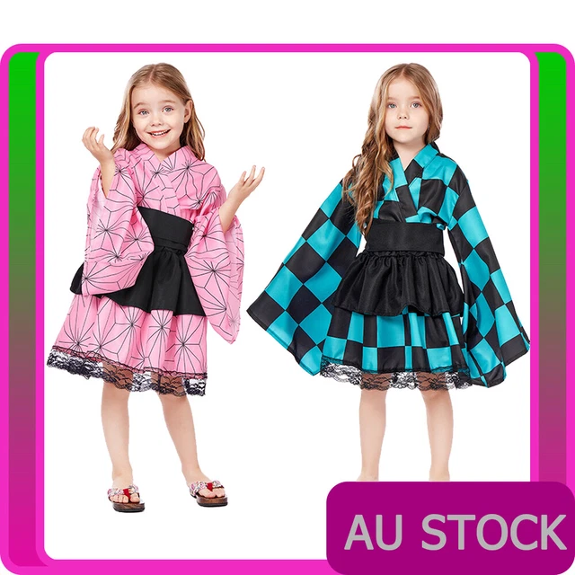 KIDS CHILD DEMON Slayer Costume Tanjiro Kamado Giyu Tomioka Kimetsu No ...
