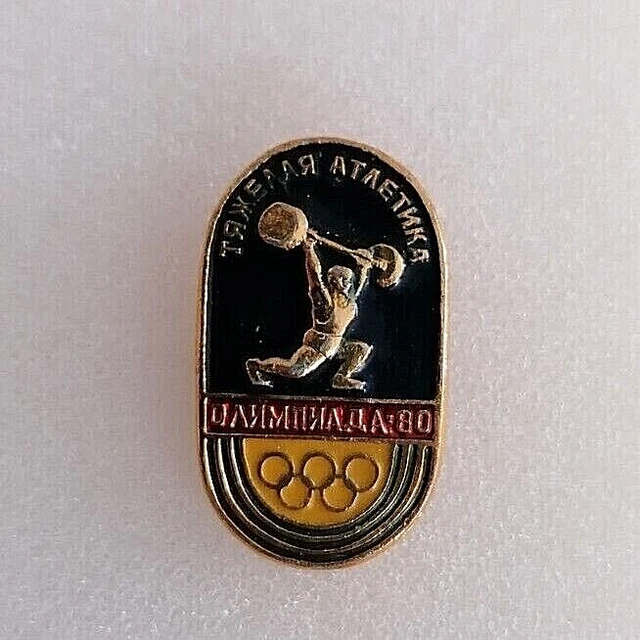 PIN'S JEUX OLYMPIQUES Halterophilie Russe Cccp Moscou 1980 En Metal EUR ...