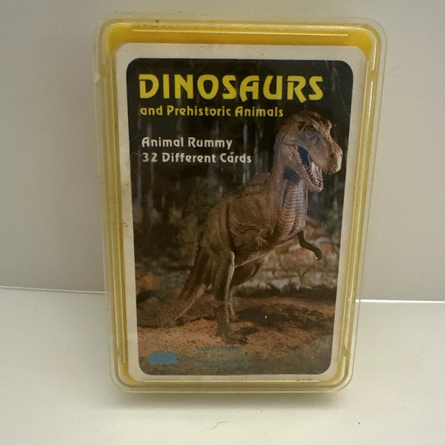 VINTAGE COMPLETE DINOSAURS And Prehistoric Animals Rummy Card Game ...
