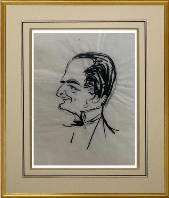 GEORGES GOURSAT DIT SEM (1863-1934) DESSIN ORIGINAL PORTRAIT VERS 1900 ...