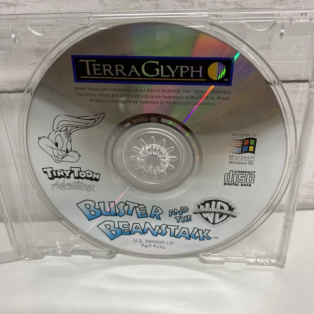 TINY TOON ADVENTURES Buster and the Beanstalk CD-ROM PC Video Game 1999 ...