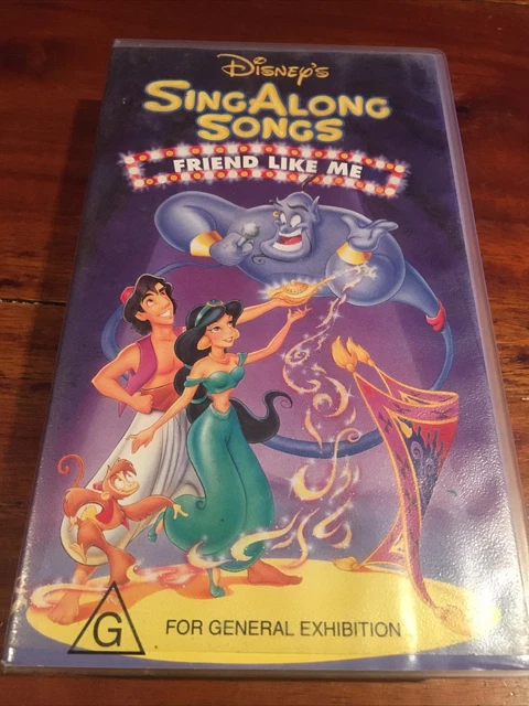 DISNEY SING ALONG Songs Friend Like Me VHS 1992 - TESTED WORKS £12.45 ...