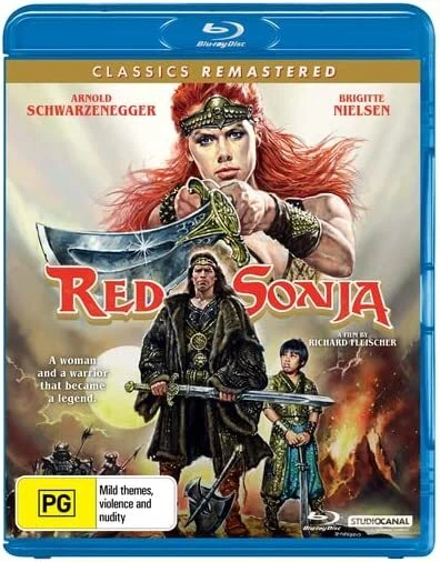 RED SONJA BLU-RAY | Arnold Schwarzenegger, Brigitte Nielsen | Region B ...