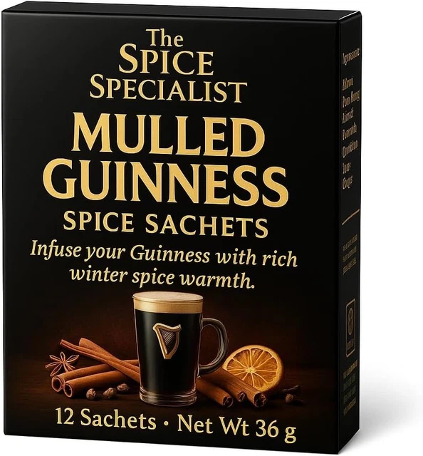 MULLED GUINNESS SPICE Sachets ( 12 ) £9.99 - PicClick UK