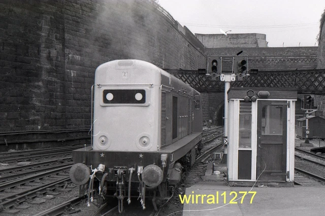 ORIGINAL RAILWAY PHOTOGRAPHIC negative Class 20 20207 at Glasgow Queen ...