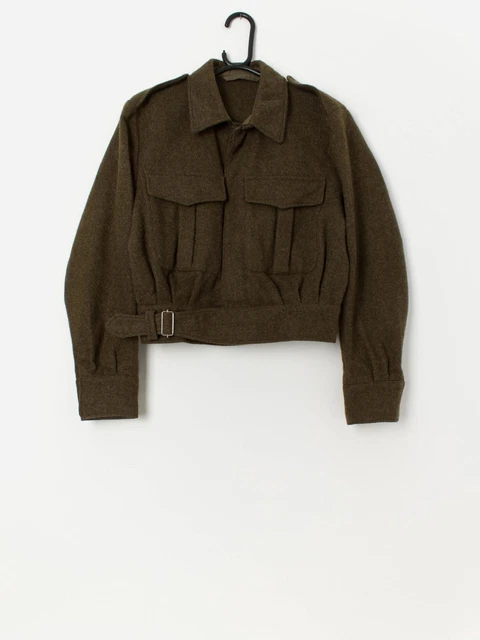 VINTAGE BRITISH/DUTCH WW2 style battledress jacket - Small £55.00 ...