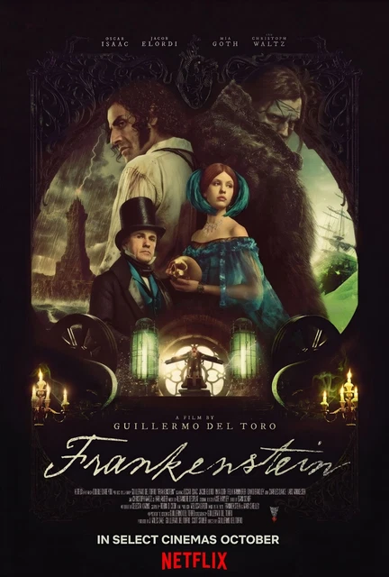 FRANKENSTEIN 2025 POSTER print 24x36" Guillermo Del Torro Oscar Isaac ...