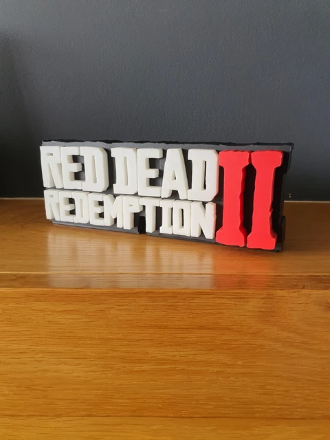RED DEAD REDEMPTION 2 RDR2 Logo Display Replica Prop 3D Printed £21.51 ...