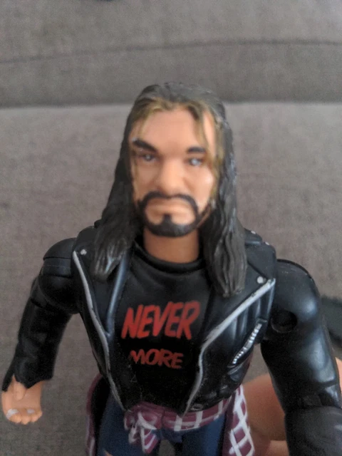 VINTAGE ECW CHAMPION Clashers Raven OSFTM Wrestling Action Figure with ...